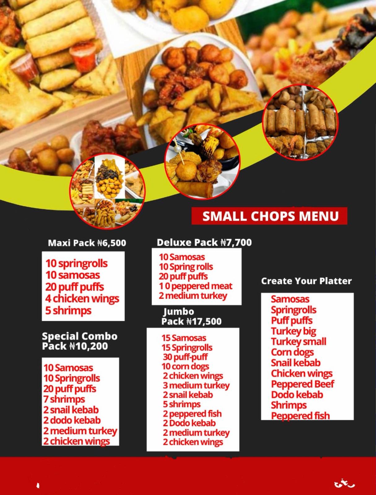 create small chops platter for your business - Naija Kitchen Tales